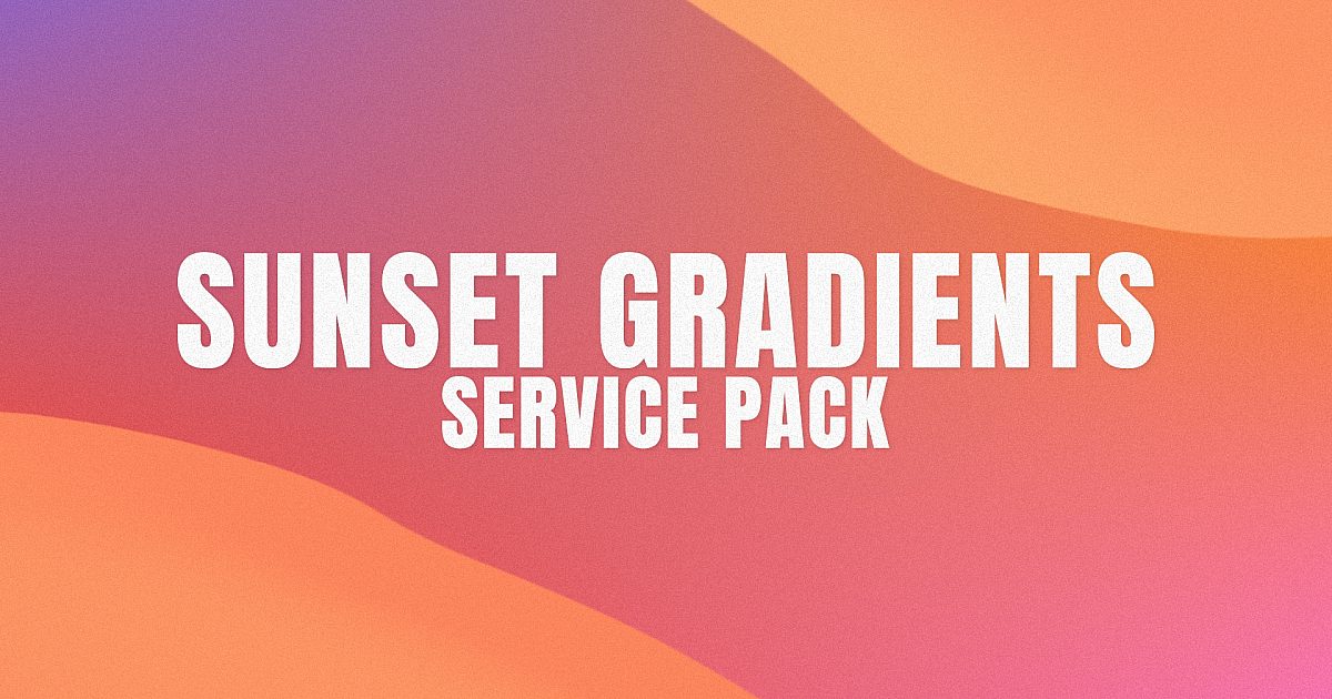 Sunset Gradients Service Pack