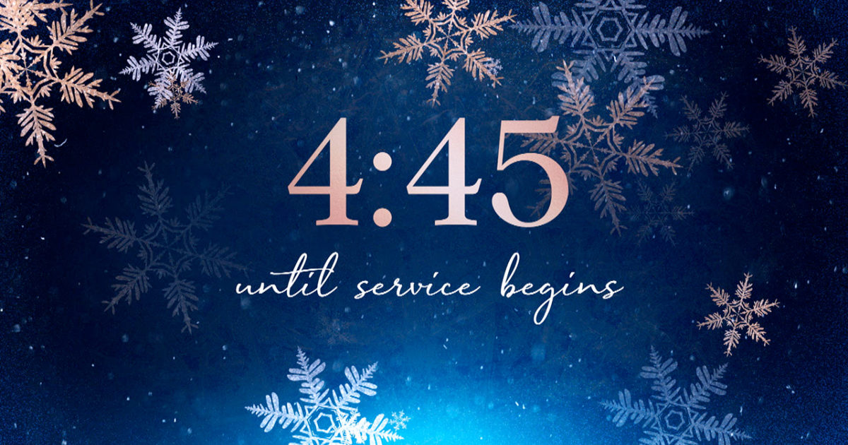 Christmas Snowflakes Countdown