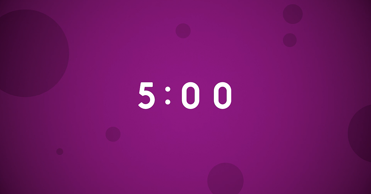 Floating Circles Countdown