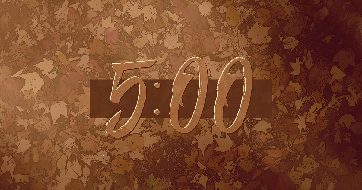 Peaceful Autumn Countdown