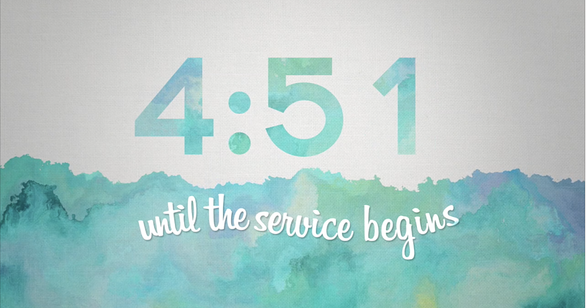 Spring Watercolor Countdown