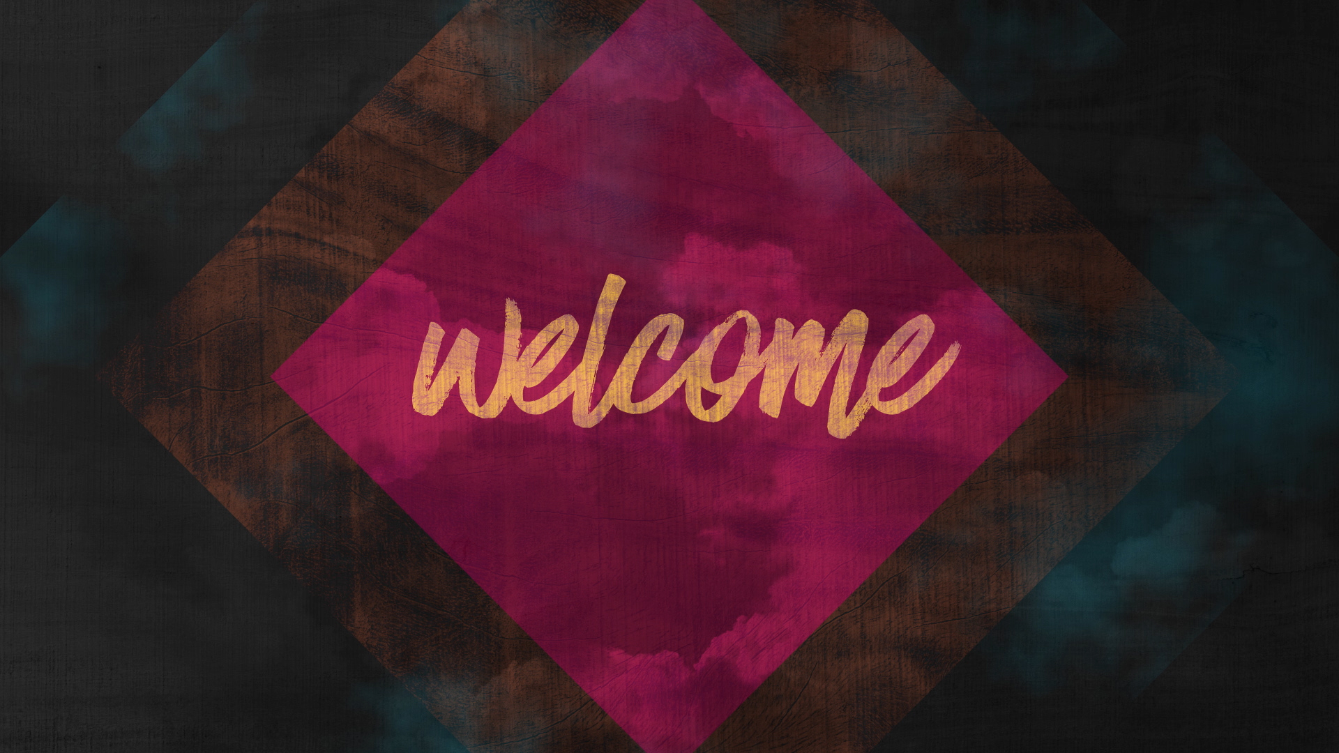 Woodgrain Clouds Welcome | Motion Video Background