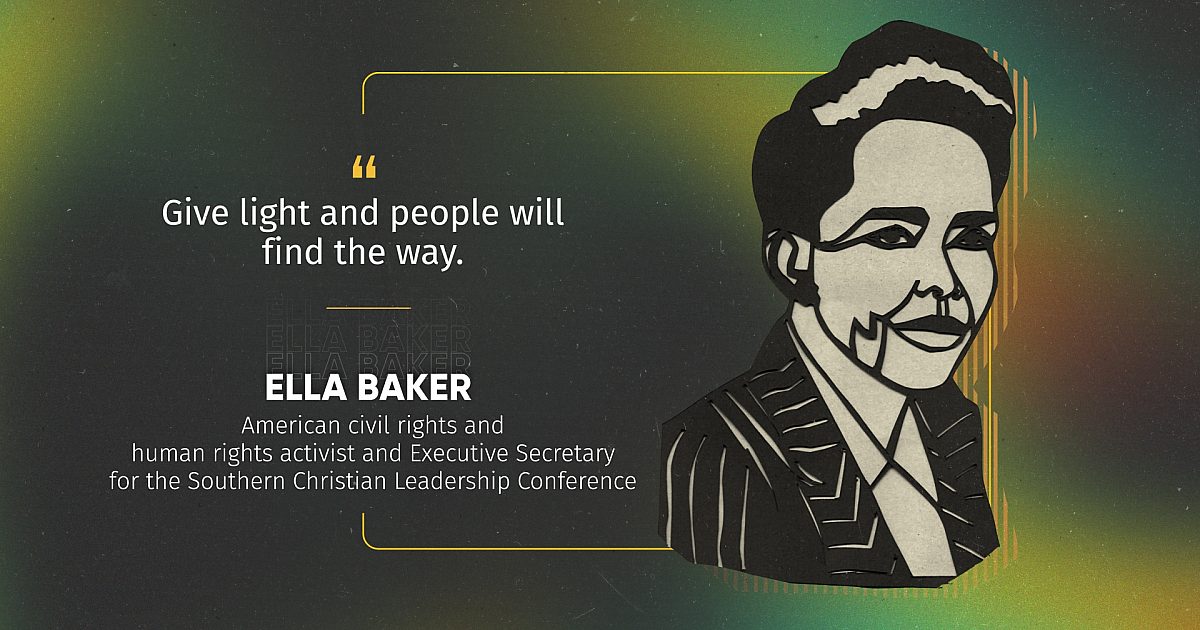 Black History Month Inspiration Ella Baker | Motion Video Background
