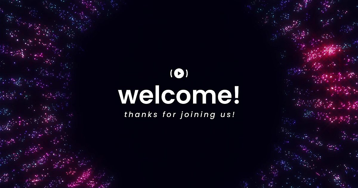 Burst Welcome Stream | Motion Video Background