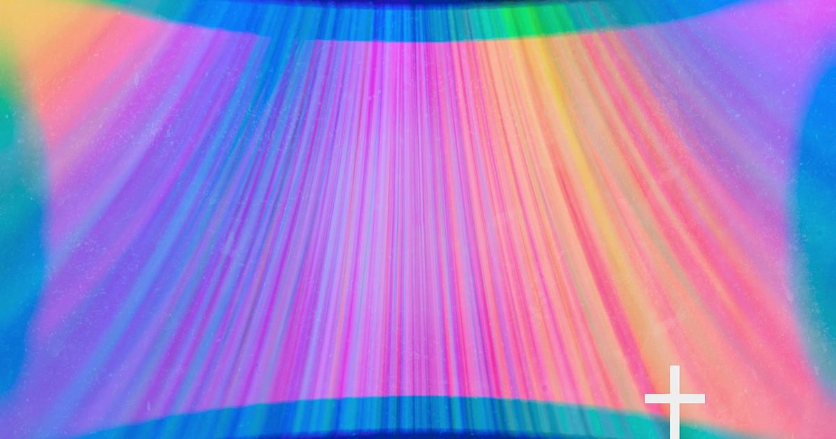 Chromatic Light Color Wrap Cross | Motion Video Background