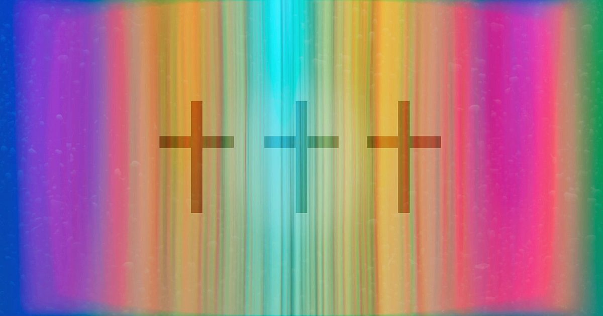 Chromatic Light Spectrum Cross | Motion Video Background