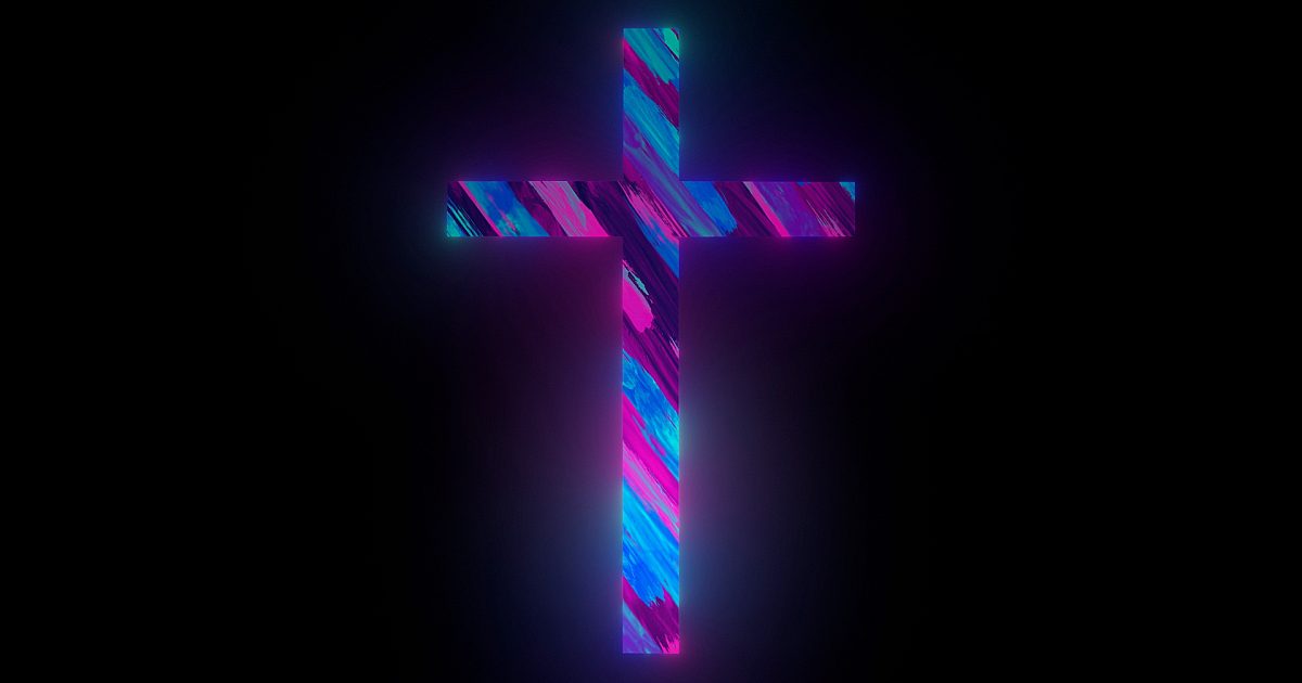 Color Brush Cross | Motion Video Background