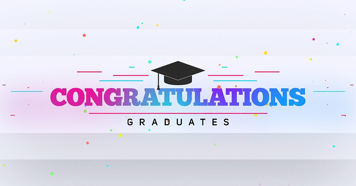 Colorful Graduation Title | Motion Video Background