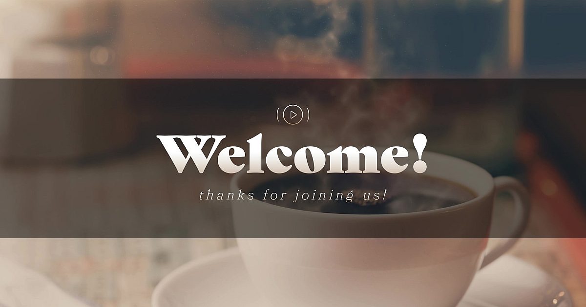 Morning Coffee Welcome Stream | Motion Video Background