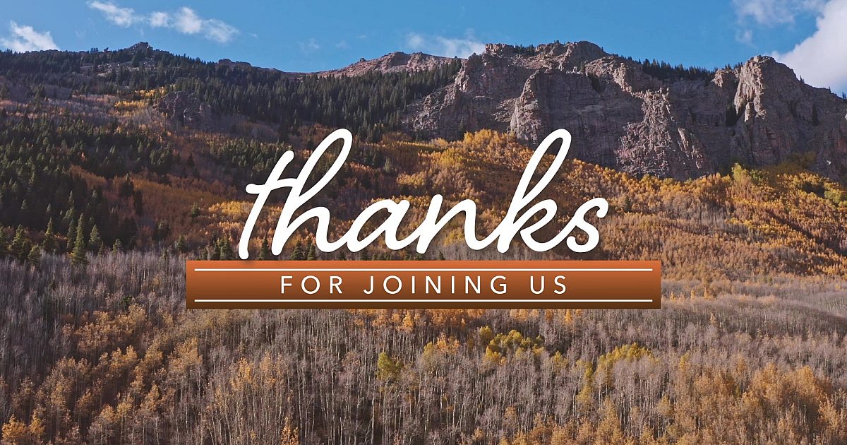 Mountain Sky Thanks For Joining Us | Motion Video Background