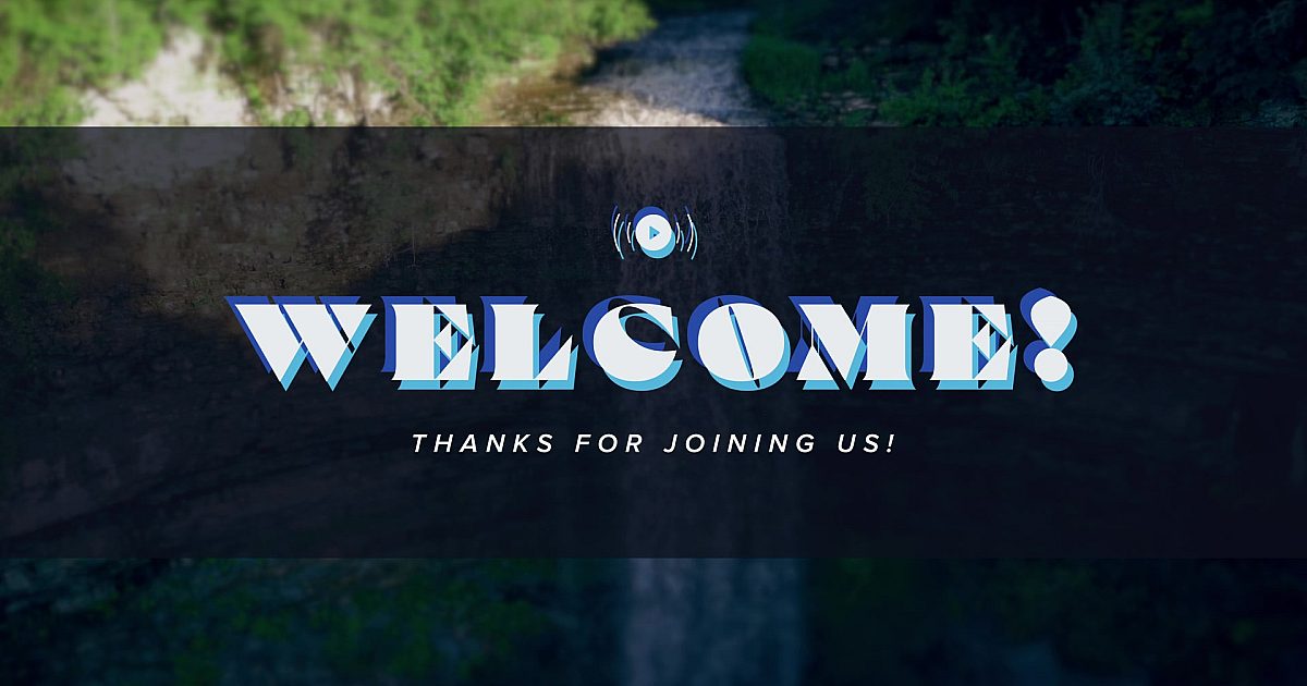 Natures Force Welcome Stream | Motion Video Background