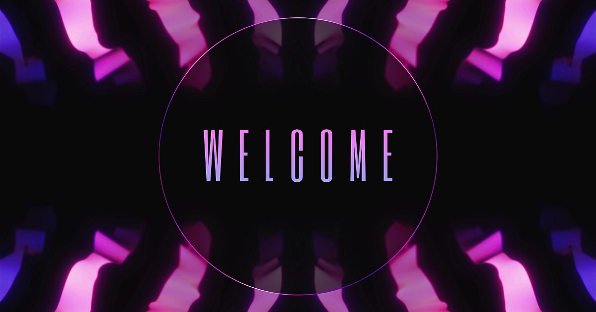 Ribbon Flow Welcome | Motion Video Background