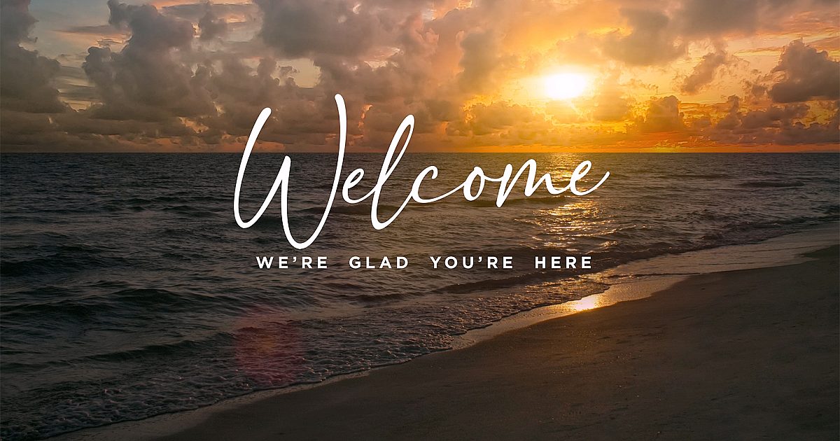 Sunset Beach Welcome | Motion Video Background