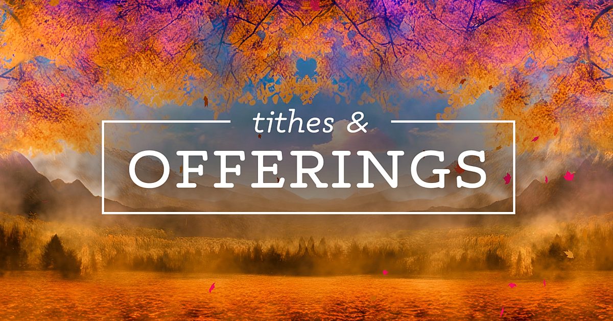 Surreal Fall Tithes And Offerings | Motion Video Background