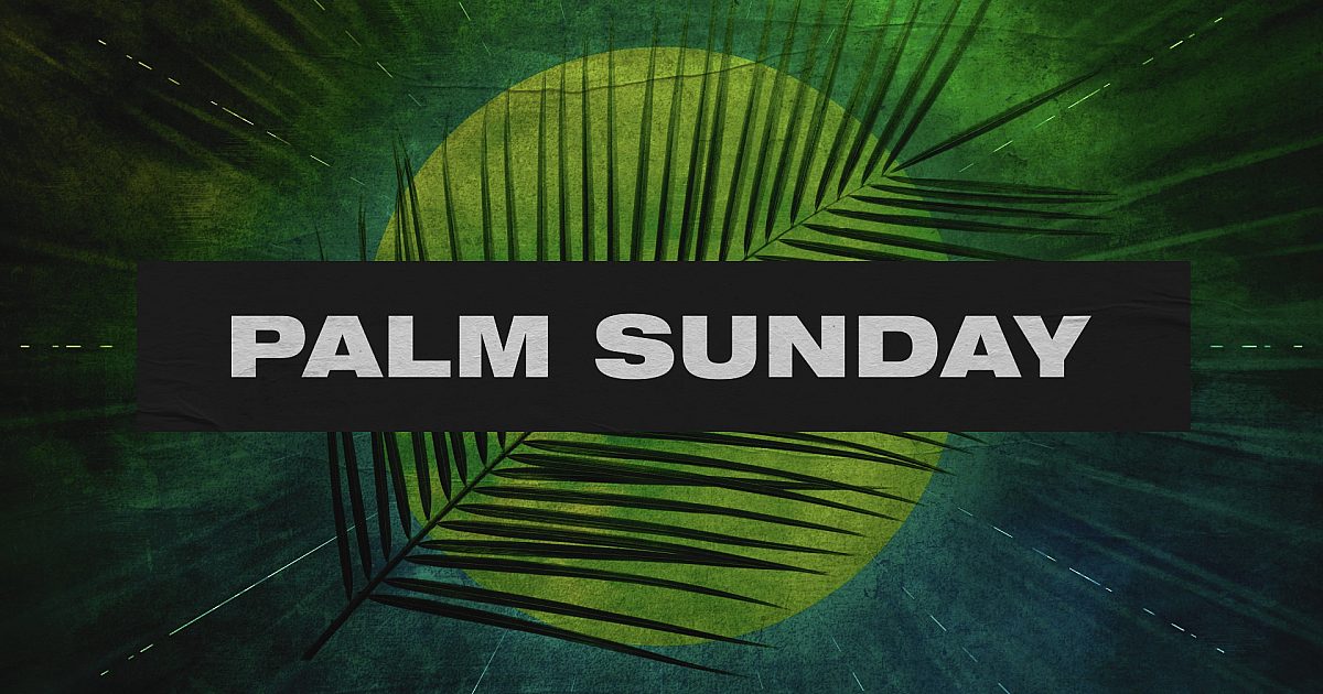 Vibrant Holy Week Palm Sunday Title | Motion Video Background