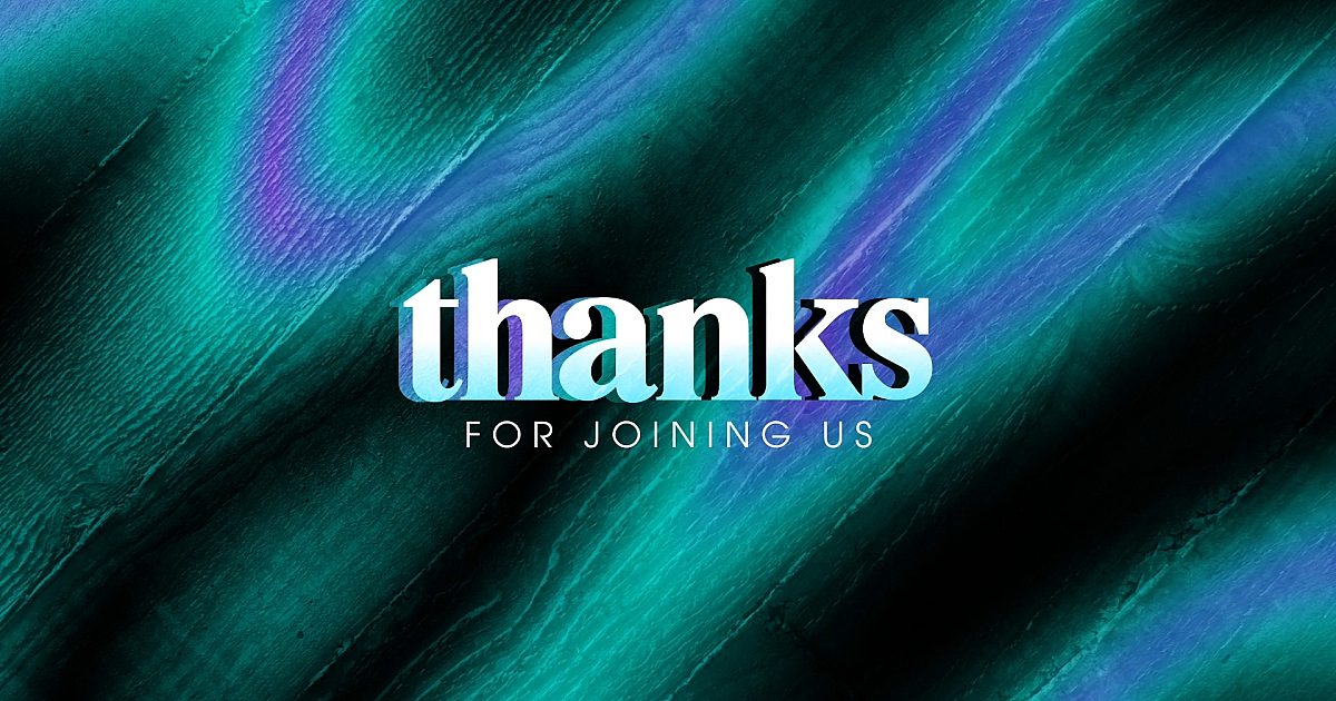 Wooden Gradients Thanks For Joining Us | Motion Video Background