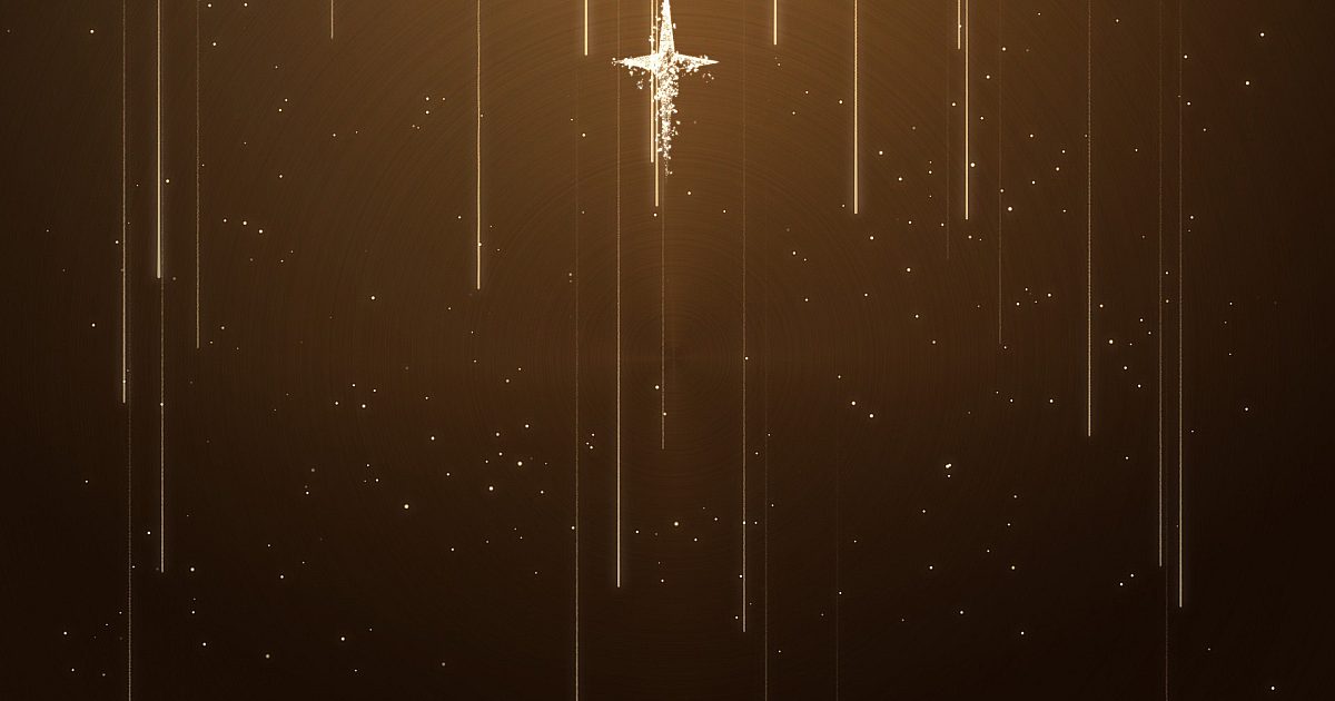 Christmas Starfall Star | Motion Video Background