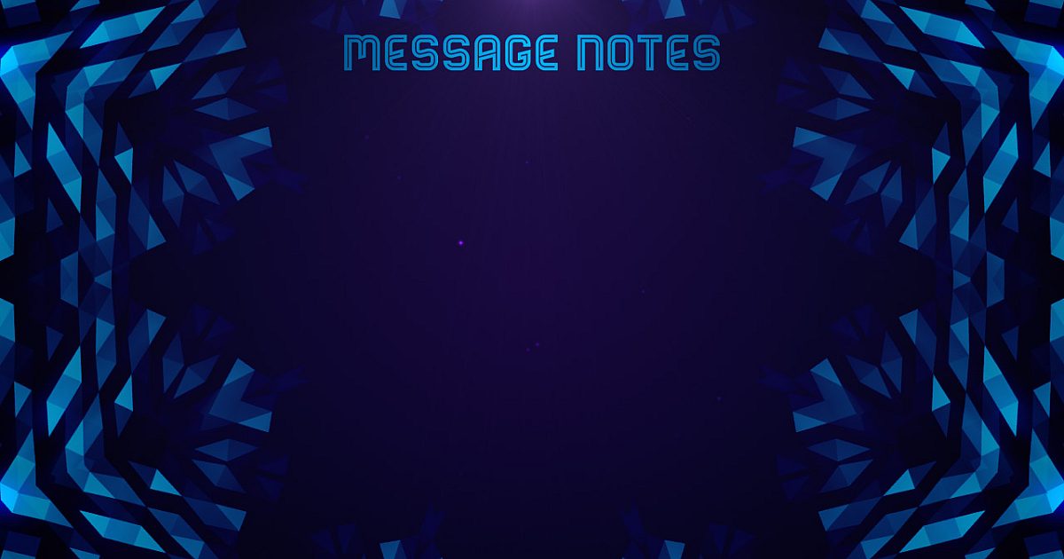 Crystal Patterns Message Notes | Motion Video Background