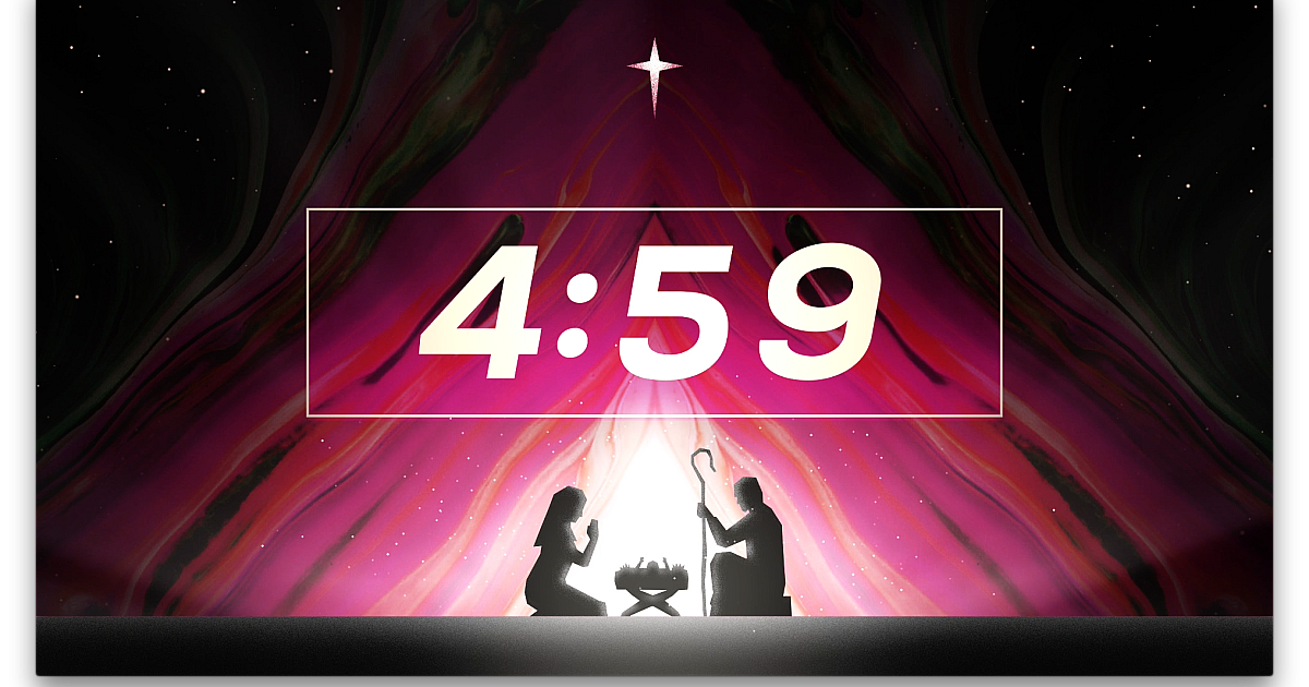 Painted Christmas Nativity Countdown