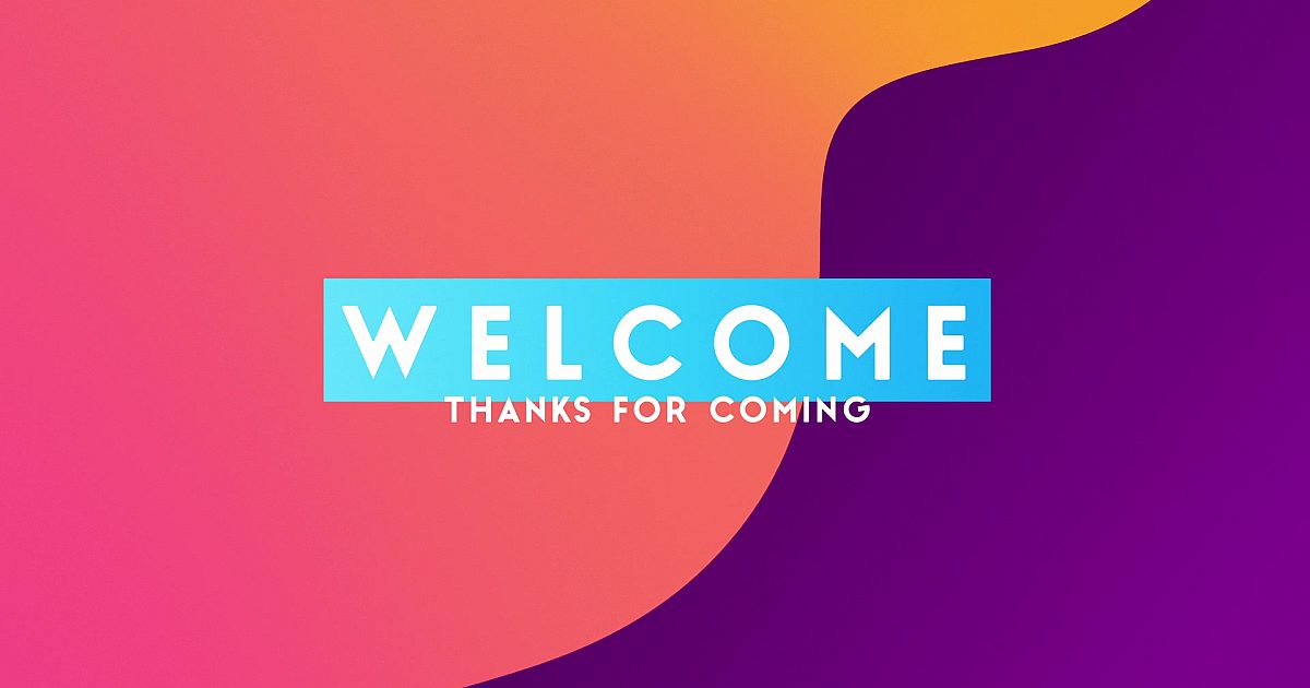 Vibrant Gradients Welcome | Motion Video Background